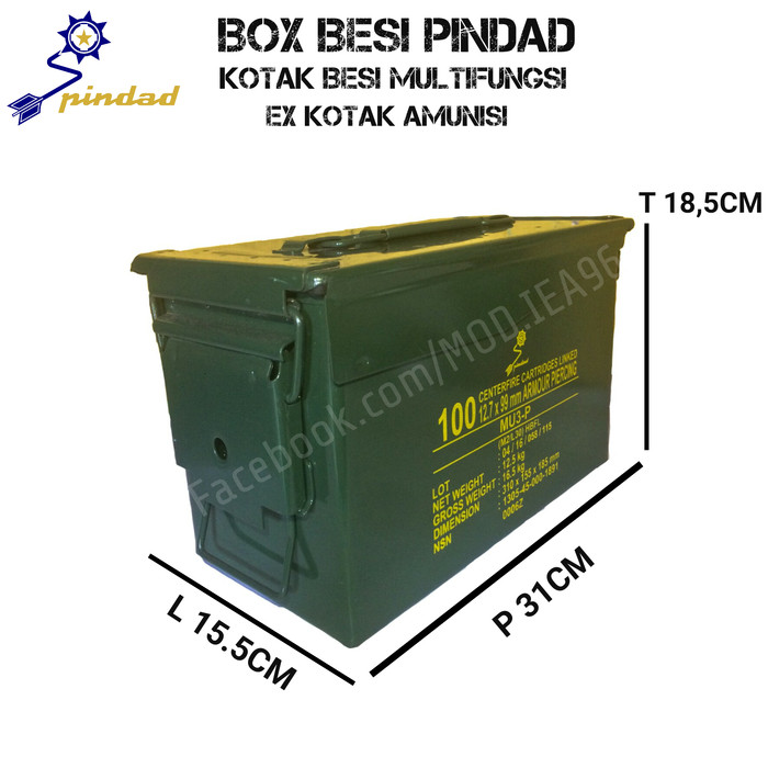 Harga Promo Box Besi Pindad / Tools Box / Kotak alat serbaguna / side ...