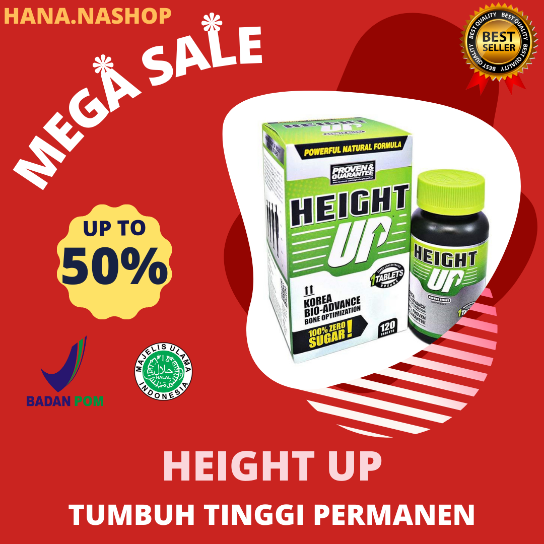 [Bisa Bayar di Tempat] HEIGHT UP - Suplemen Peninggi Badan / susu ...