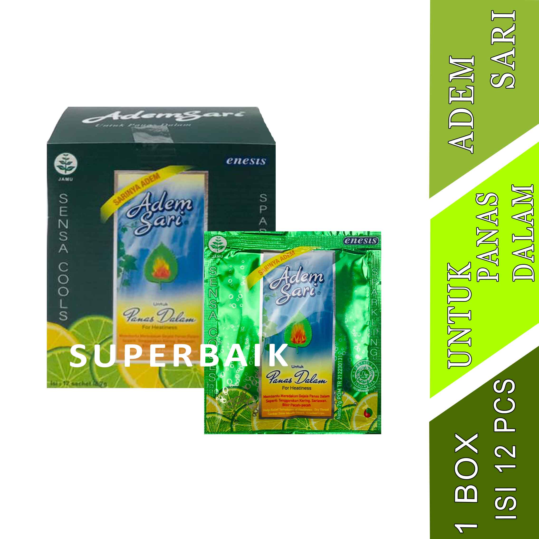 Minuman Untuk Panas Dalam - Adem Sari - Sparkling Sensa Cools - 1 Box ...