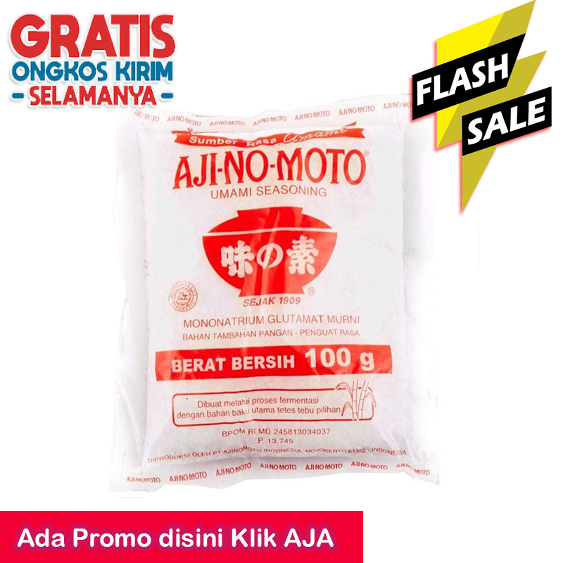 Ajinomoto BUMBU PENYEDAP MSG MICIN PENYEDAP RASA kemasan 100 gr ...