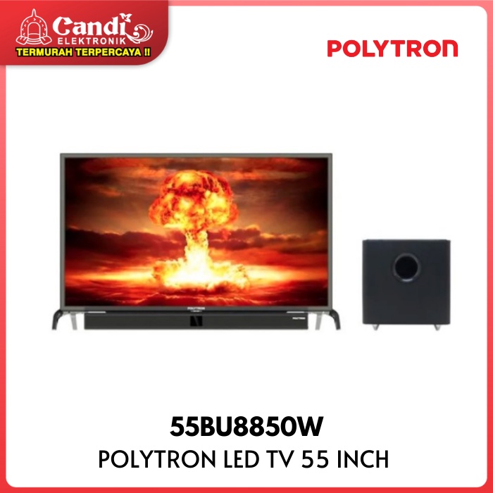 POLYTRON LED TV 55 Inch PLD 55BU8850W Soundbar 4k uhd 4K UHD | Lazada ...