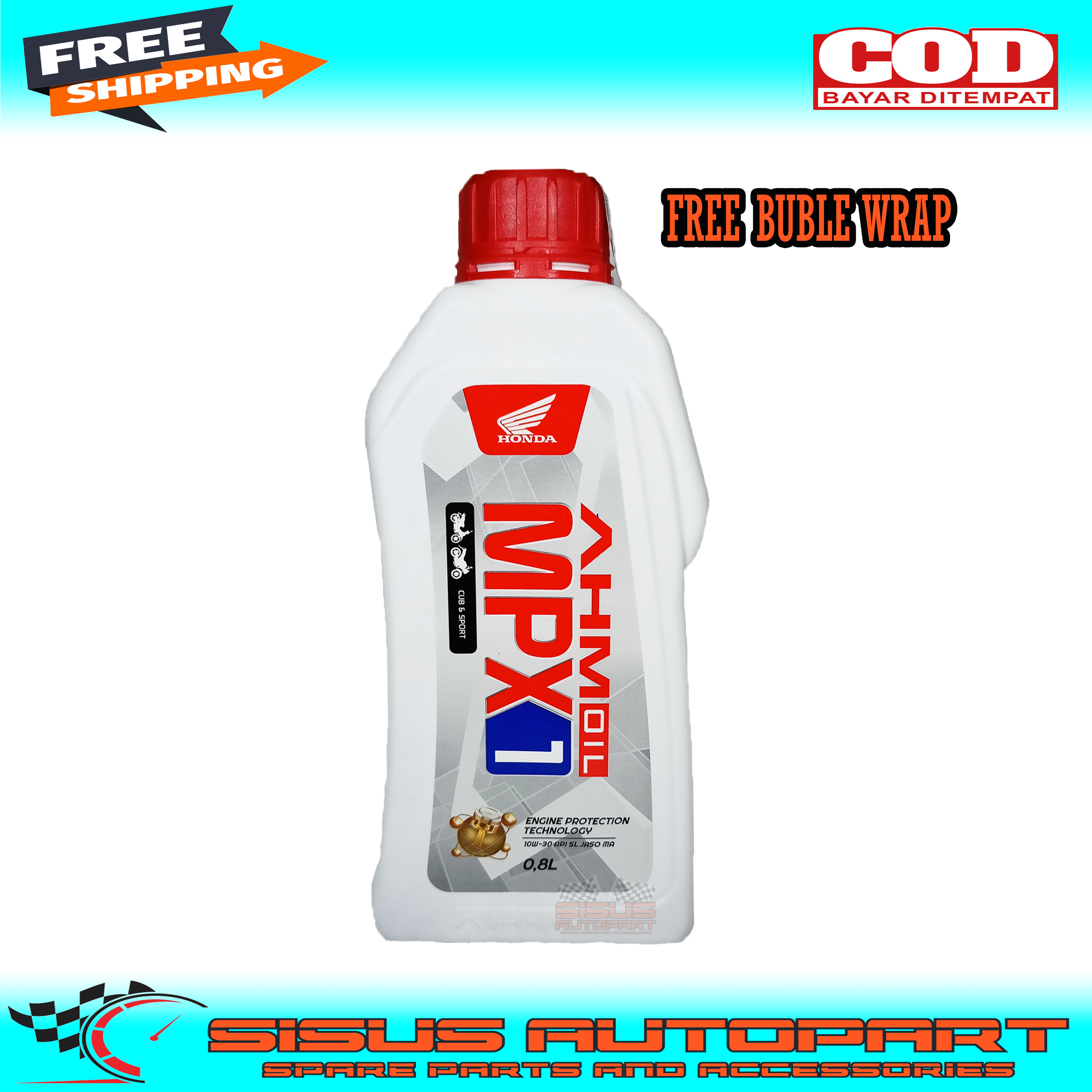 OLI MPX 1 MOTOR BEBEK / OLI MOTOR BEBEK 0,8L / AHM OIL MPX1 / OLI MPX1 0.8L | Lazada Indonesia