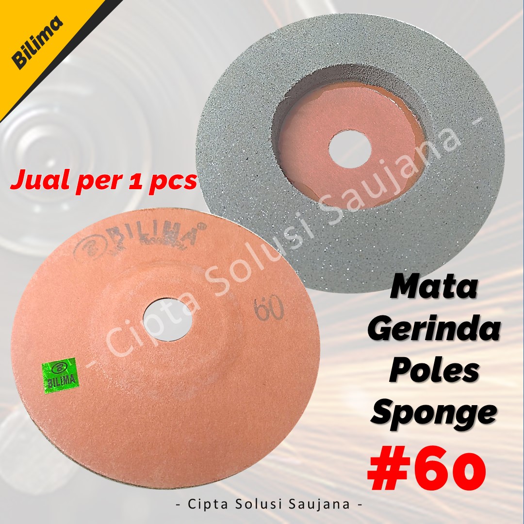 BILIMA GRIT 60 AMPLAS POLES GOSOK SPON SPONGE SPONGI MATA GERINDA BUSA ...