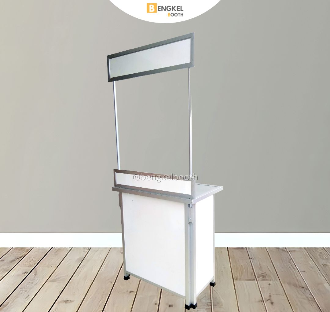 Ready Stock Booth Portable Aluminium Bisa Di Lipat - Polos Tanpa Gambar ...