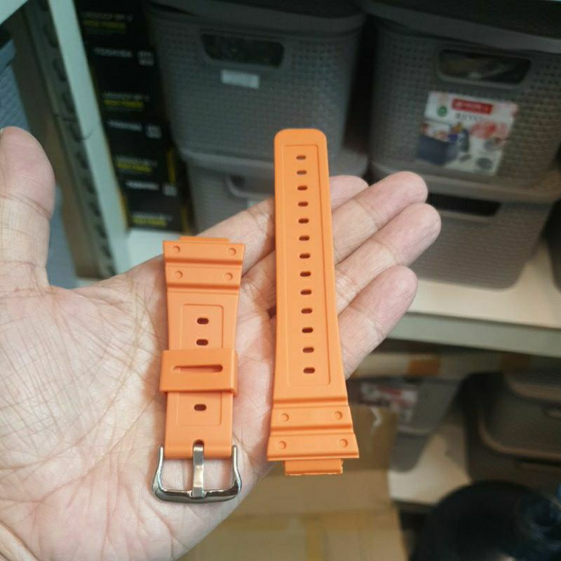 Strap Tali Rubber GS 17 Jam Casio G-shock DW6900 DW5600 DW-6900 Tali ...