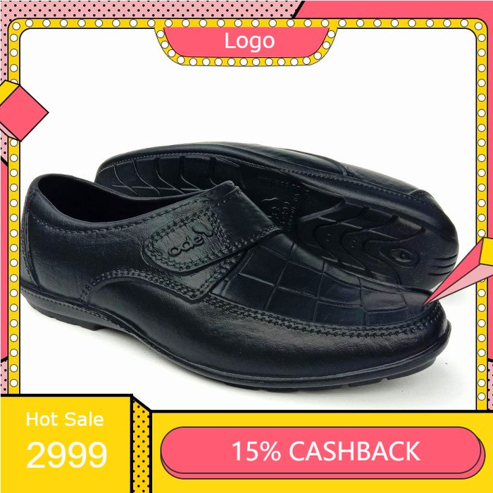 SEPATU KANTOR PANTOFEL PRIA KARET PYLON RINGAN HITAM ARDILES ODE SEPATU ...
