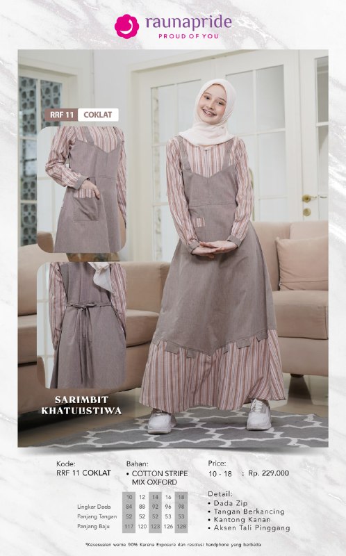 Rauna RRF 11 - Gamis Anak Remaja Tanggung Terbaru - Sarimbit 2023 ...