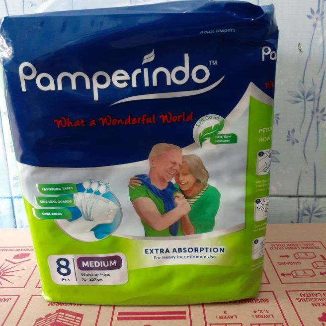 PAMPERINDO POPOK DEWASA PEREKAT M8 | Lazada Indonesia
