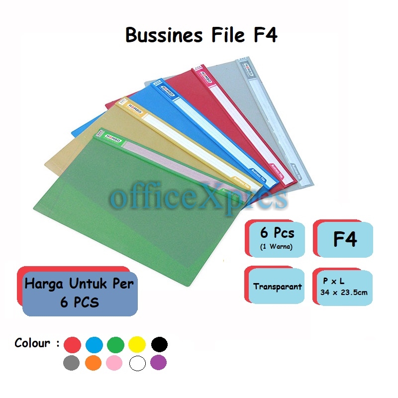 Map Business File / Map Acco / Map Snelhecter Folio / Bisnis File H818 Hombo (6pcs) | Lazada ...