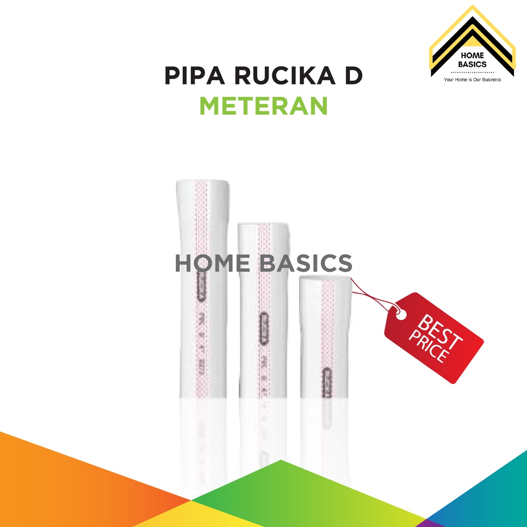Pipa Air Rucika D 4" Meteran / Pipa PVC 4 Inch | Lazada Indonesia