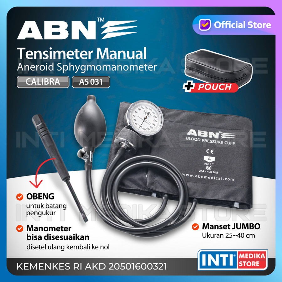 ABN - Tensimeter Aneroid CALIBRA Plus AS 031 | Tensi Manual Dewasa | Lazada Indonesia