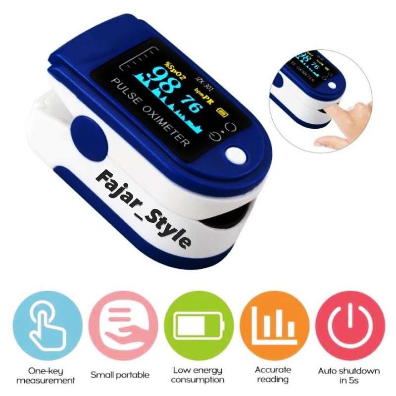 Pulse oximeter LK88 denyut nadi pemasangan ujung jari, pengukur denyut ...