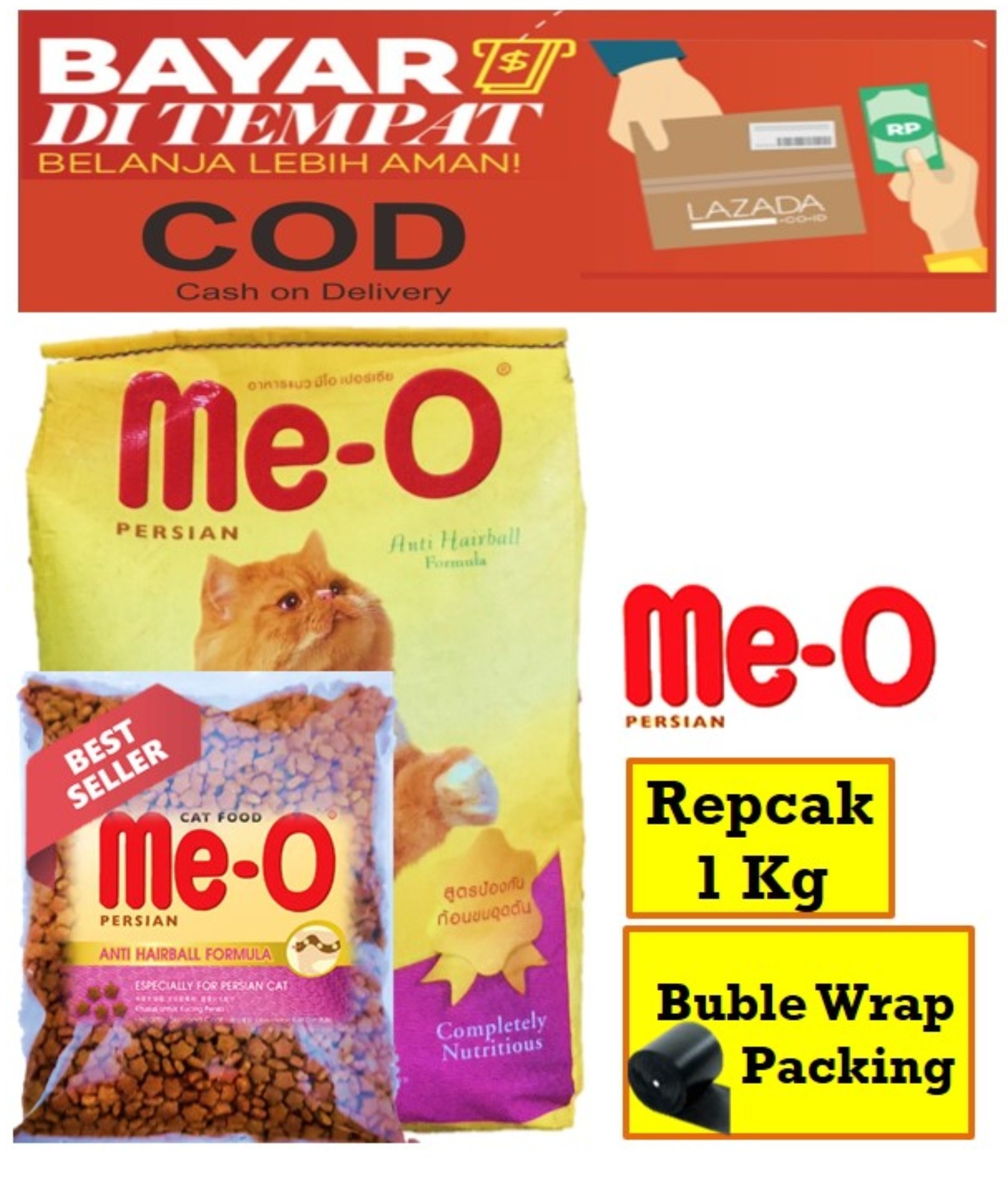 Makanan Kucing Me-O Persian Makanan Kucing Meo Persia Cat Food Repack 1 ...