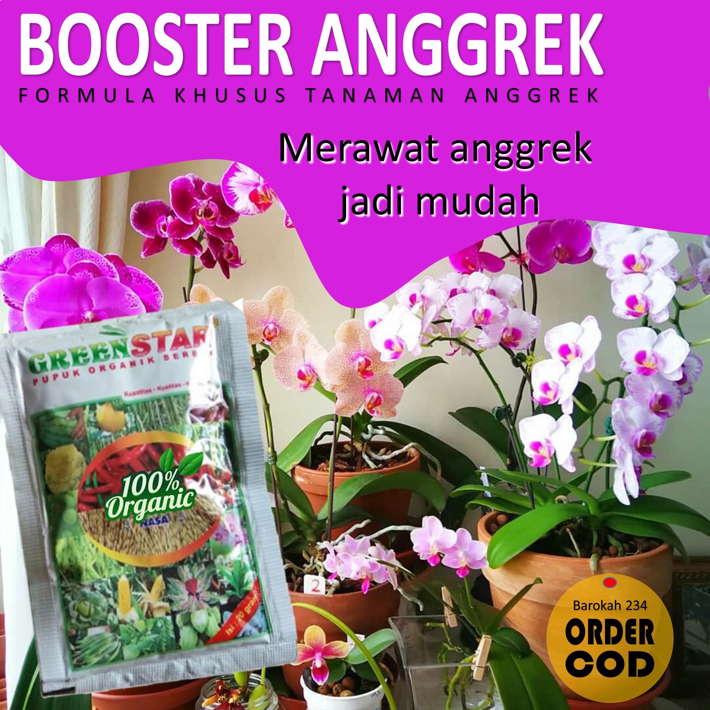 Pupuk Organik Tanaman Anggrek 30 gr Agar Pertumbuhan Cepat dan Rajin ...