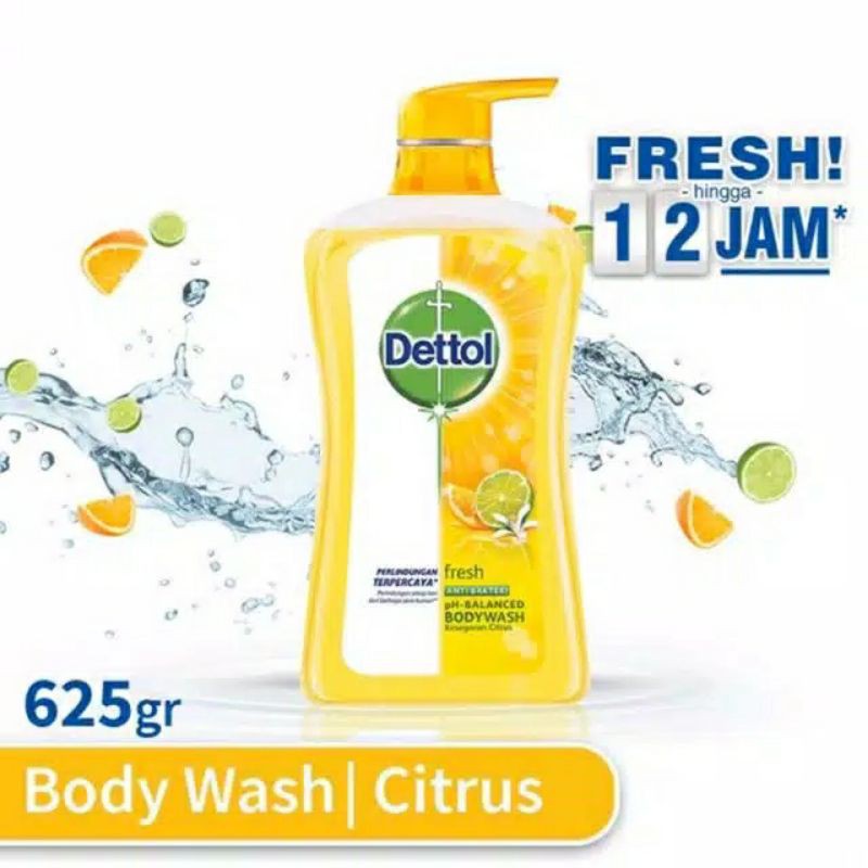 Dettol Body Wash 625gr Sabun Mandi Cair Botol Pump 625 gr All Varian ...