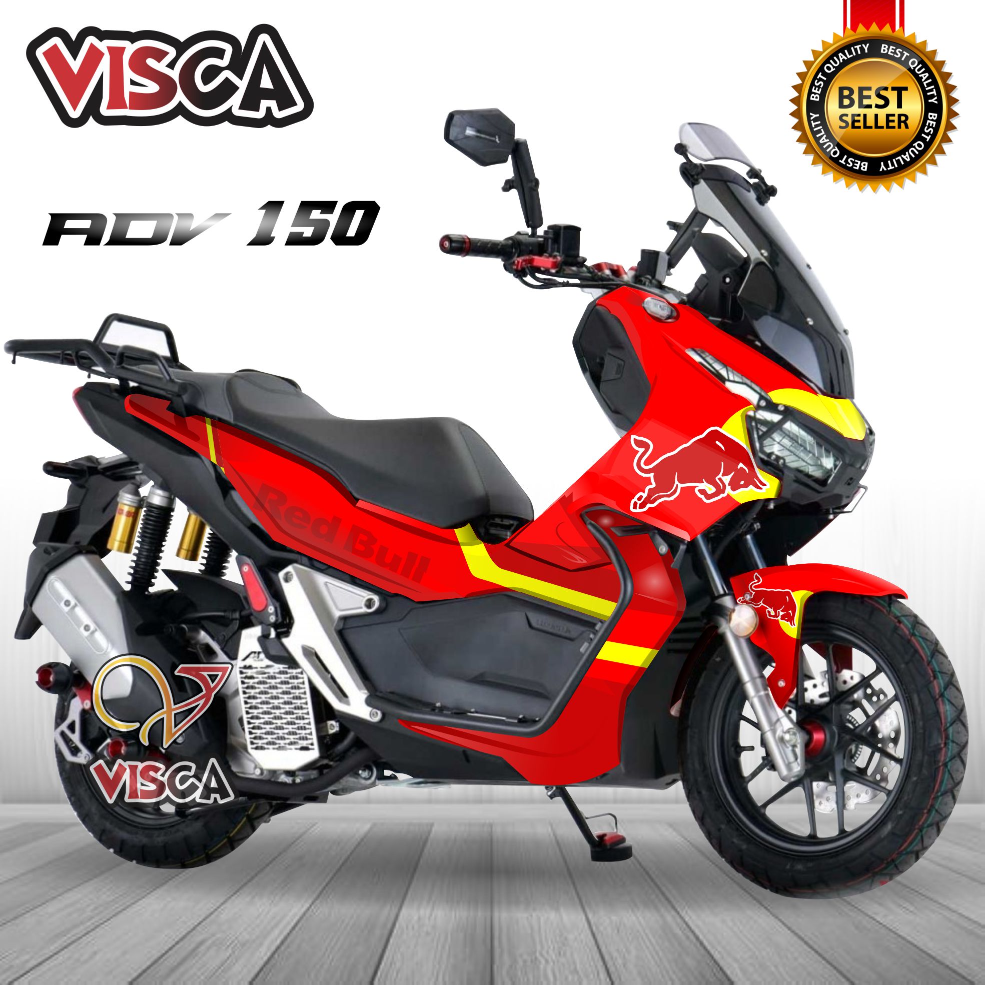 Decal Adv 150 Full Body Stiker Adv 150 Full Body Red Bull | Lazada ...