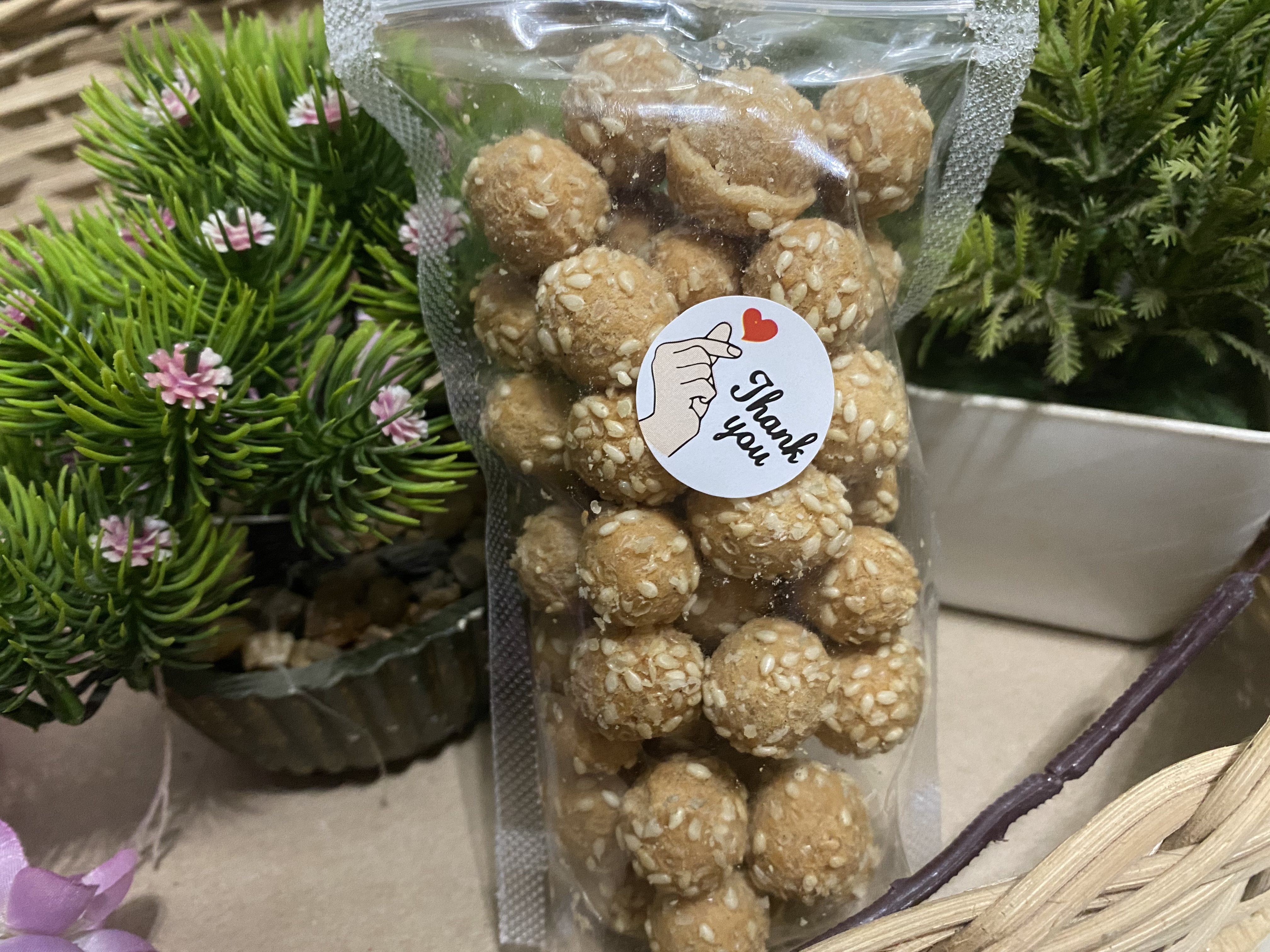 cemilan jajanan Kue kering keciput wijen 5000 kemasan standing pouch ...