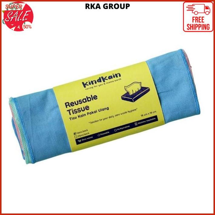 Kindkain Reusable Tissue / Tisu Kain Pakai Ulang (18 X 19 Cm) Terbaik ...