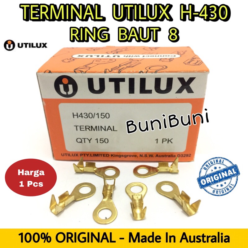 Terminal Skun Utilux Ring Baut 8 (ECERAN) / UTILUX H430 Ukuran M5 ...