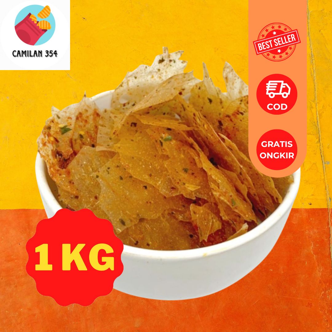 [KILOAN] Kripik Kaca Pedas Kemasan 1kg / Keripik Beling Kripca Kirca ...