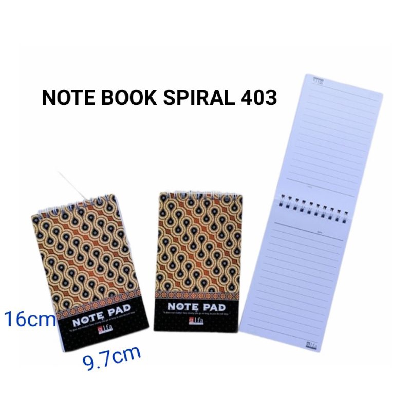 Block Note / blok Note / Notes Spiral A5 Alfa 403 | Lazada Indonesia