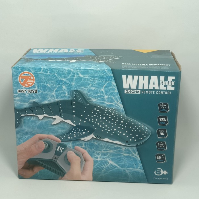 Ikan Paus Totol RC - Mainan Remote Control Ikan Robot Berenang Di Air ...