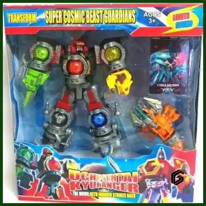 MAINAN KYURANGER ROBOT KYU RANGER TRANSFORM VOYAGER LION KYURENOH DLL ...