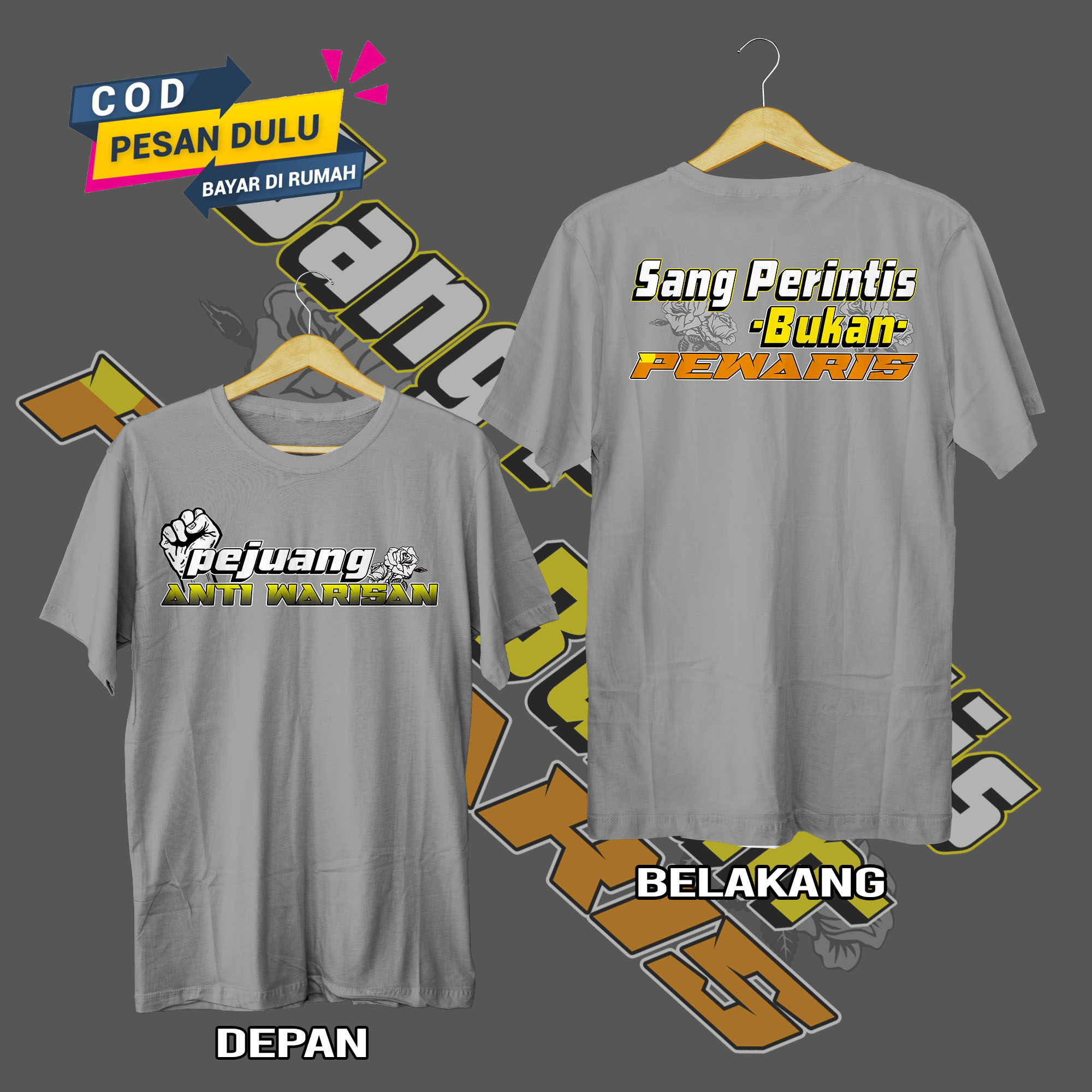 Kaos PEJUANG ANTI WARISAN, perintis bukan pewaris | Lazada Indonesia