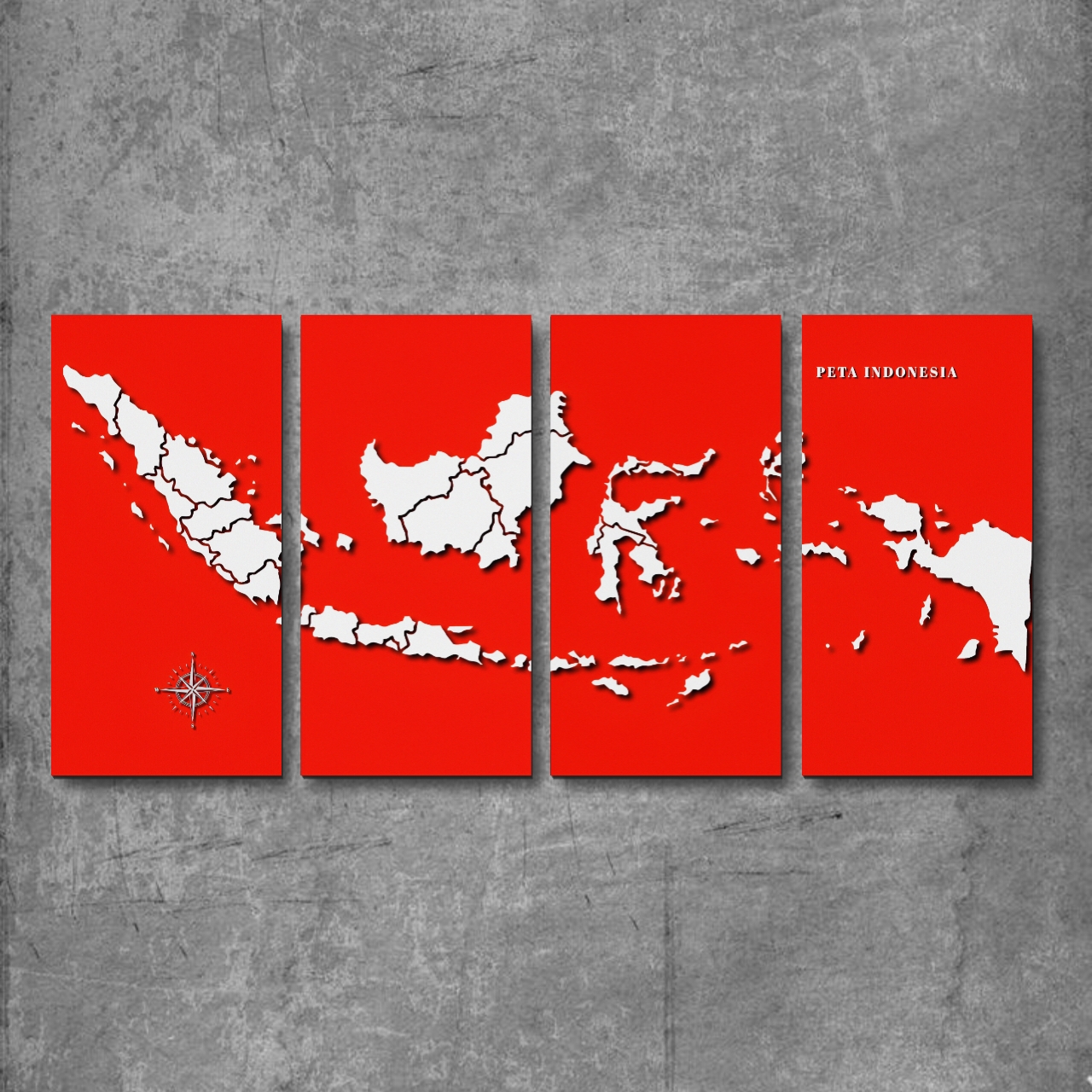 POSTER KAYU PETA INDONESIA HIASAN DINDING KAMAR AESTHETIC 1 SET ...