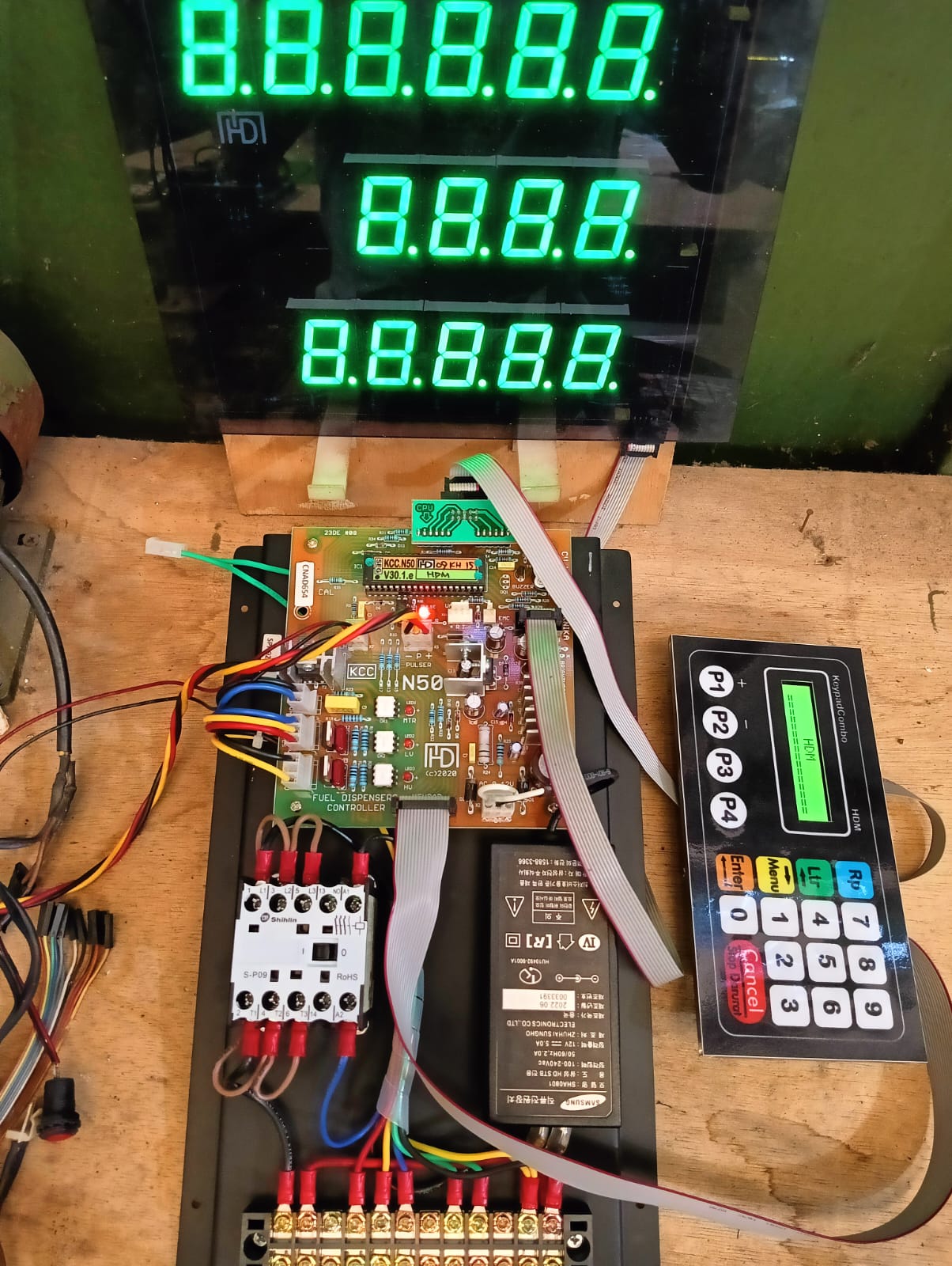 CPU POM MINI HDM N50 SET 7 Display Segmen+Tombol Emergency Stop Digital ...