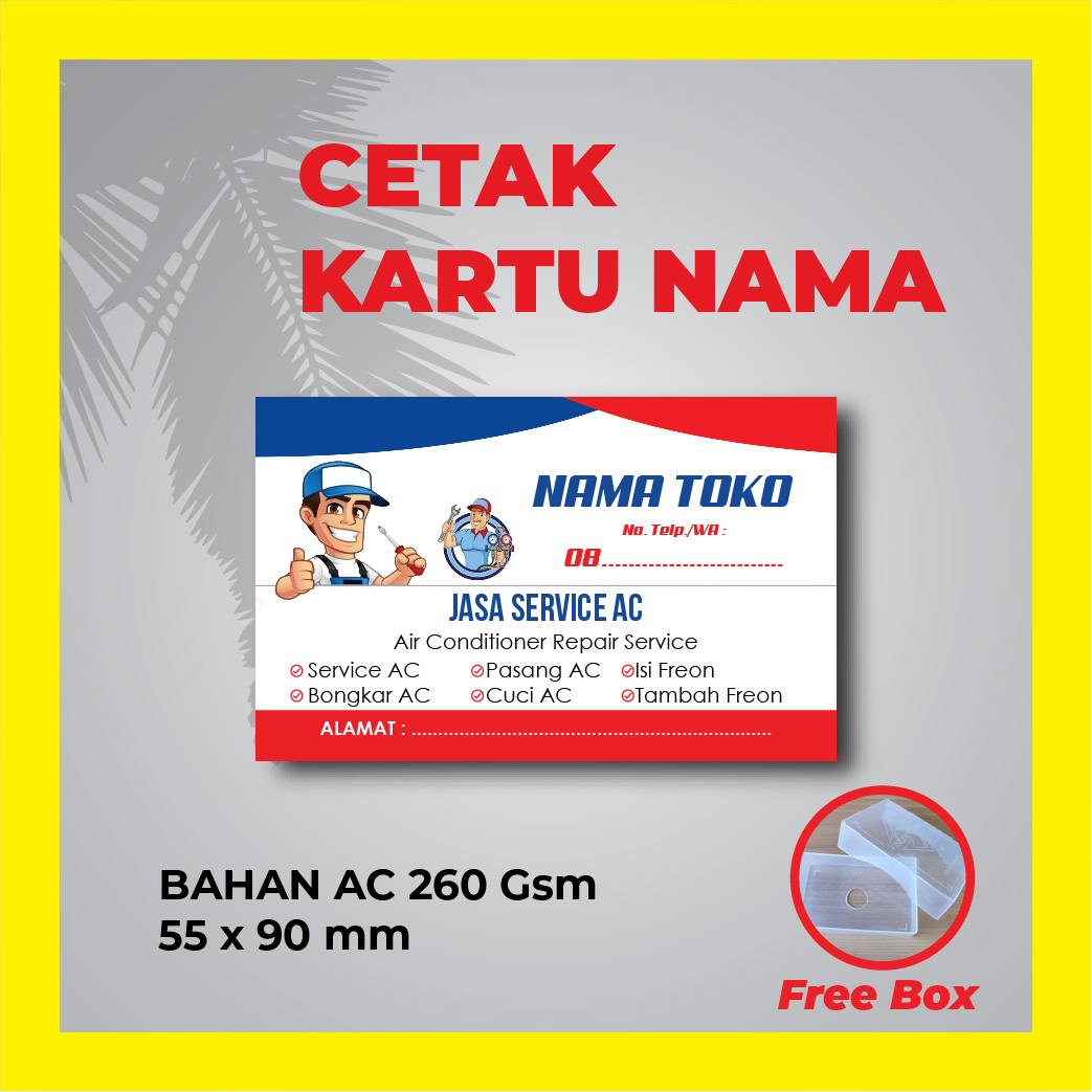 KARTU NAMA TEKNIK AC, 100 Lembar | Lazada Indonesia