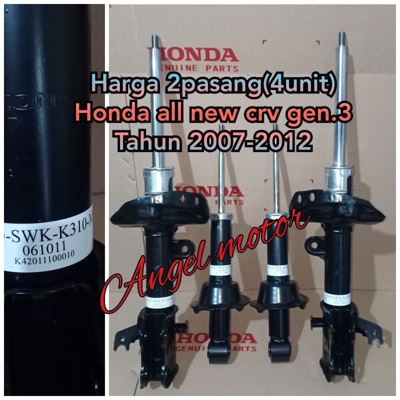 Shockbreaker Honda All New CRV GEN 3 Depan Belakang Original Harga 4pcs ...