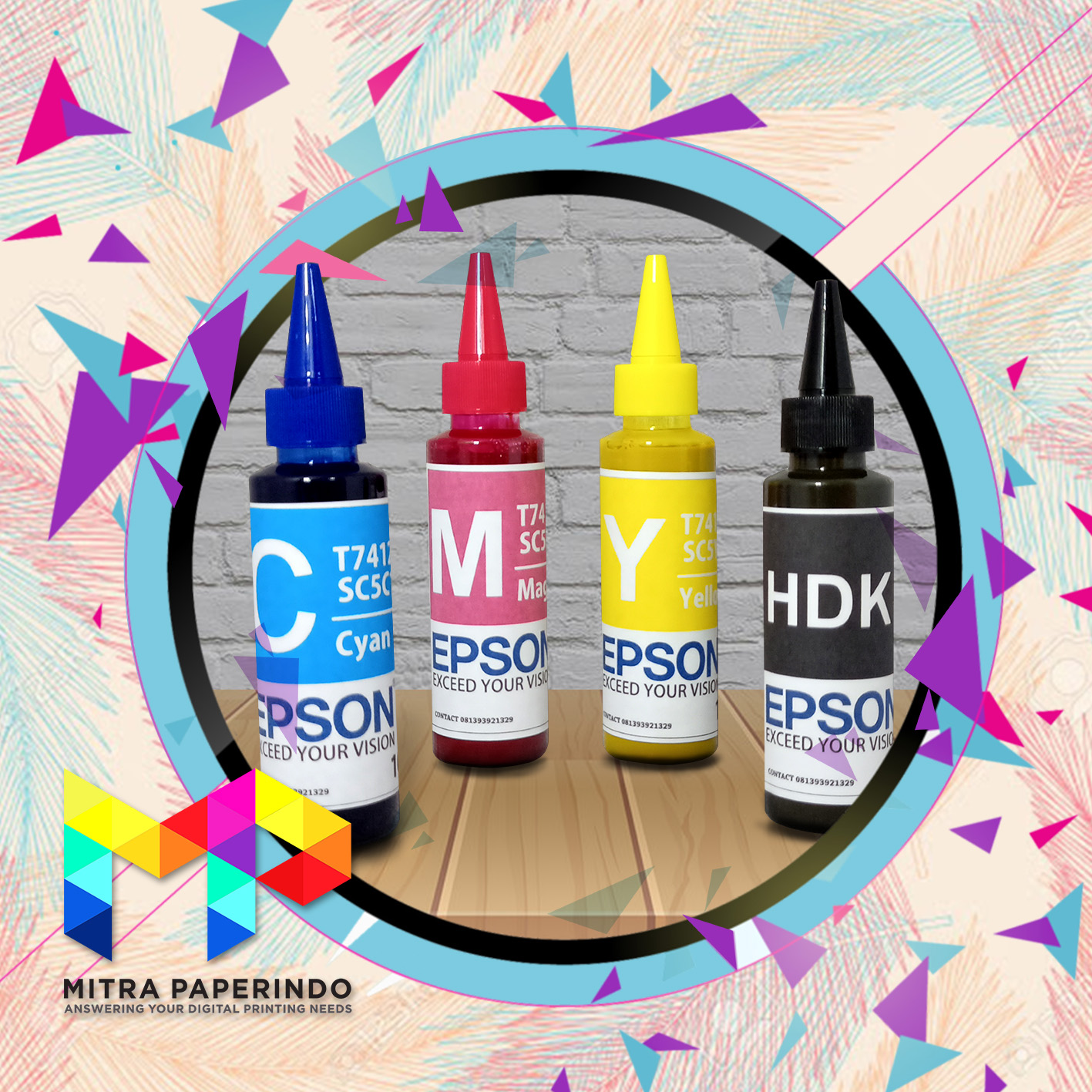 tinta sublim epson 100ml ( REPACK ) | Lazada Indonesia