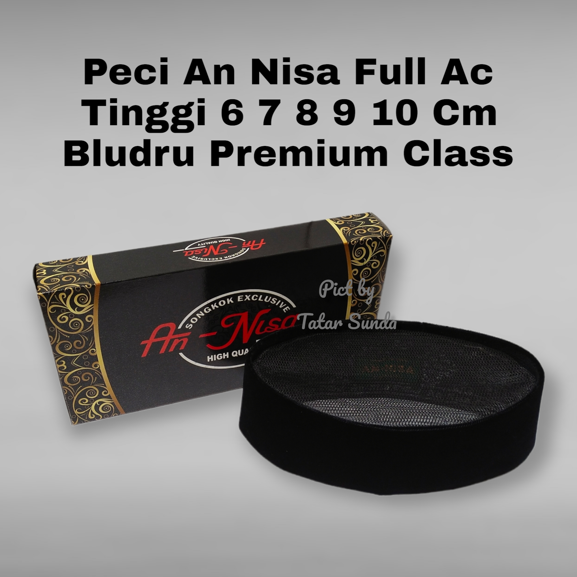COD Peci Songkok Kupiah An Nisa Full Jaring Ac Tinggi 6 7 8 9 10 Cm Ukuran Dewasa Dan Anak Bahan ...