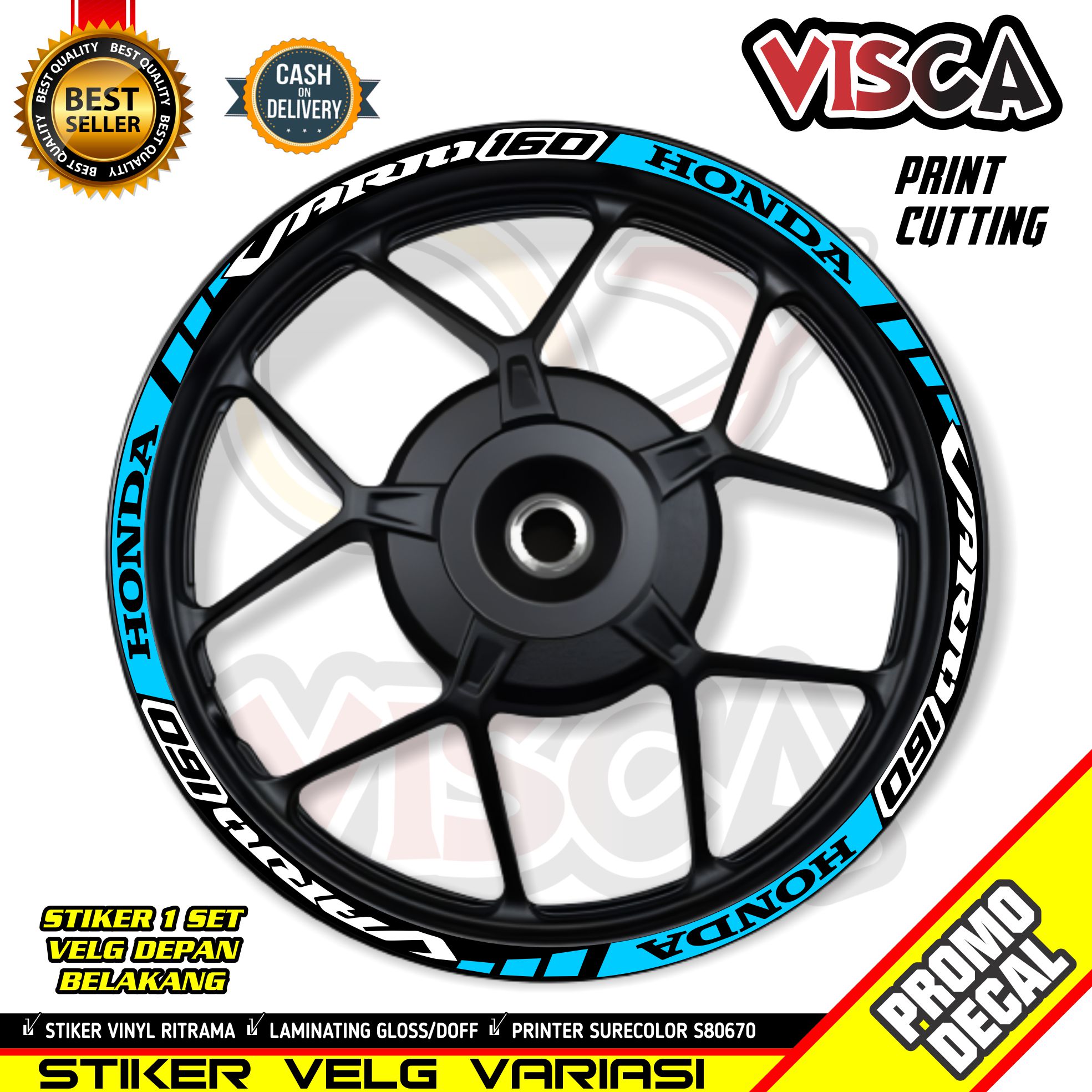 Stiker Velg List Velg Motor Stiker Velg Vario 160 | Lazada Indonesia