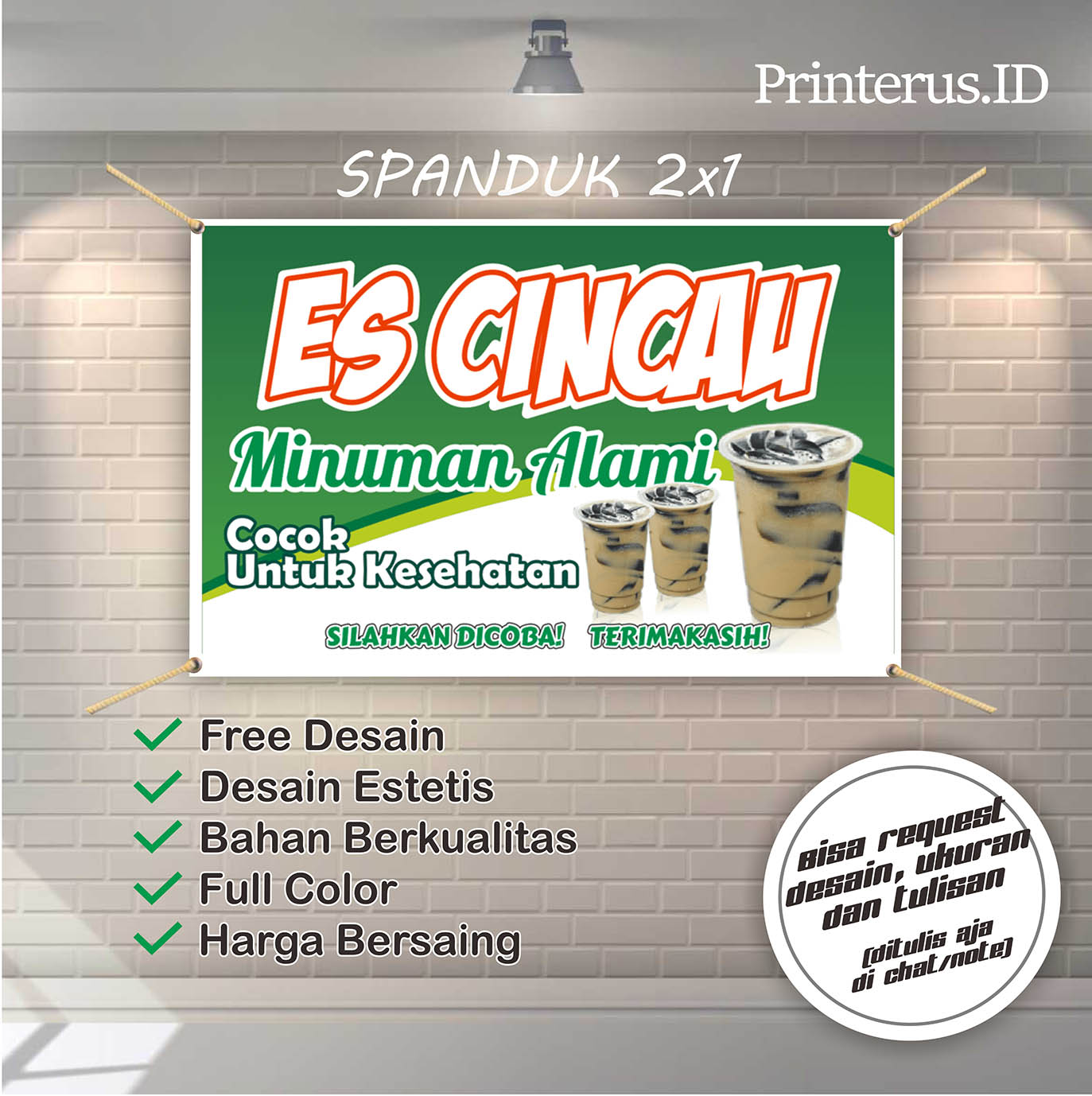Spanduk Banner Es Cincau Murah Lazada Indonesia
