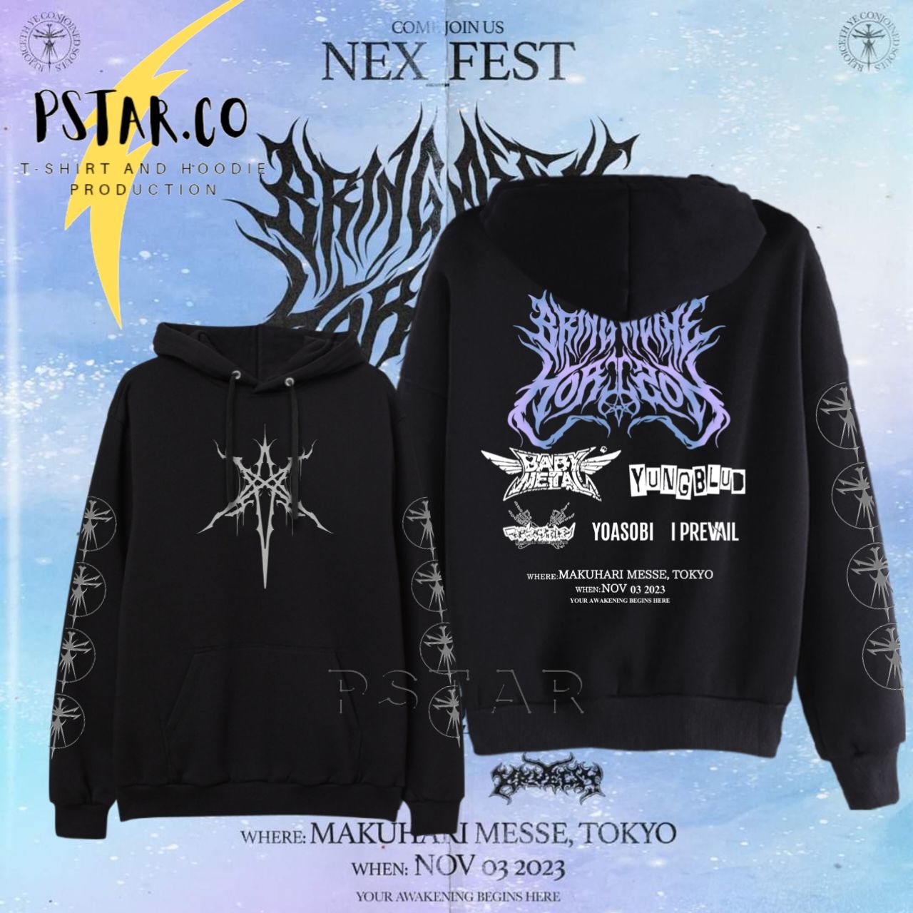 Jaket bmth | Hoodie BMTH nex gen tour Japan Babymetal 2023 | Lazada ...