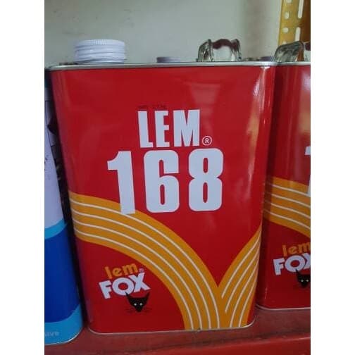 LEM FOX KUNING 168 2.5KG / LEM KARPET SENDAL KULIT KAYU HPL KARET / Lem ...