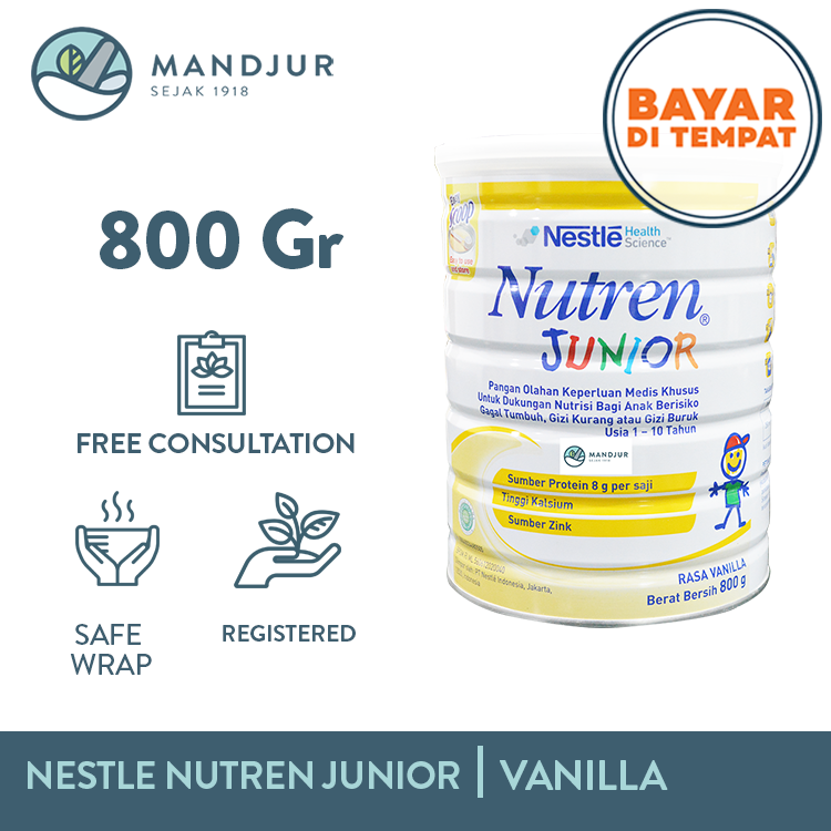 Nutren Junior 800 Gram - Susu Pertumbuhan Anak 1 - 10 Tahun | Lazada ...