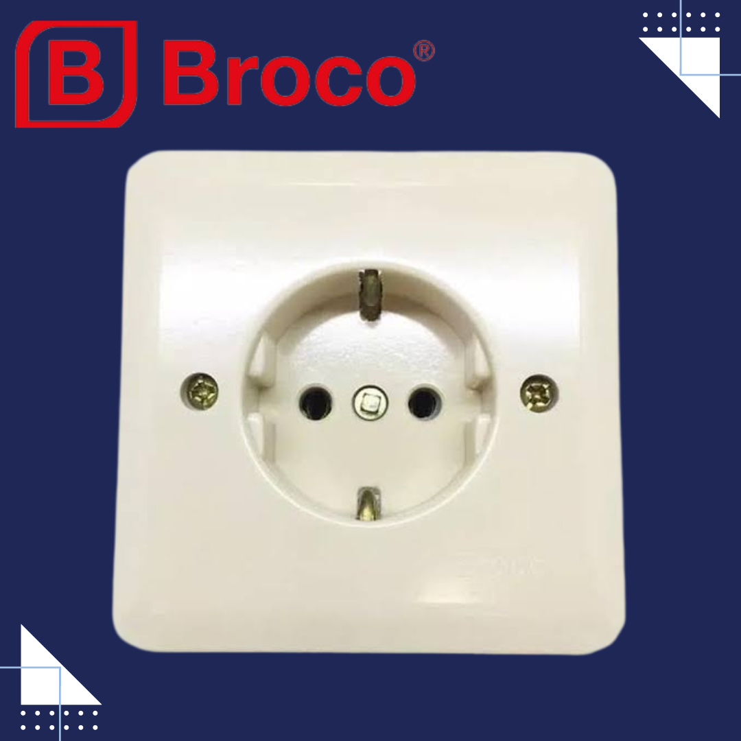 BROCO STOP KONTAK COLOKAN ARDE 5511U BROCO NEW GEE CREAM SOCKET TANAM INBOW IB | Lazada Indonesia