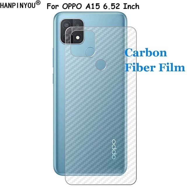 Skin Carbon OPPO A15 Stiker Back Screen Protector Handphone | Lazada ...