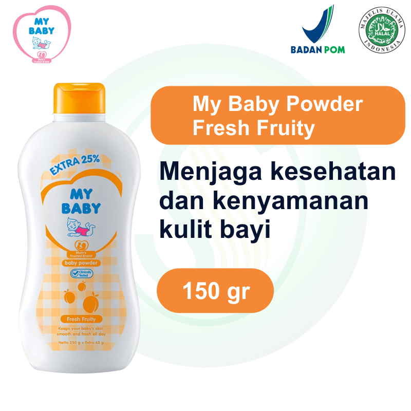 MY BABY Powder Fresh Fruity - Bedak Bayi Wangi Buah | Lazada Indonesia