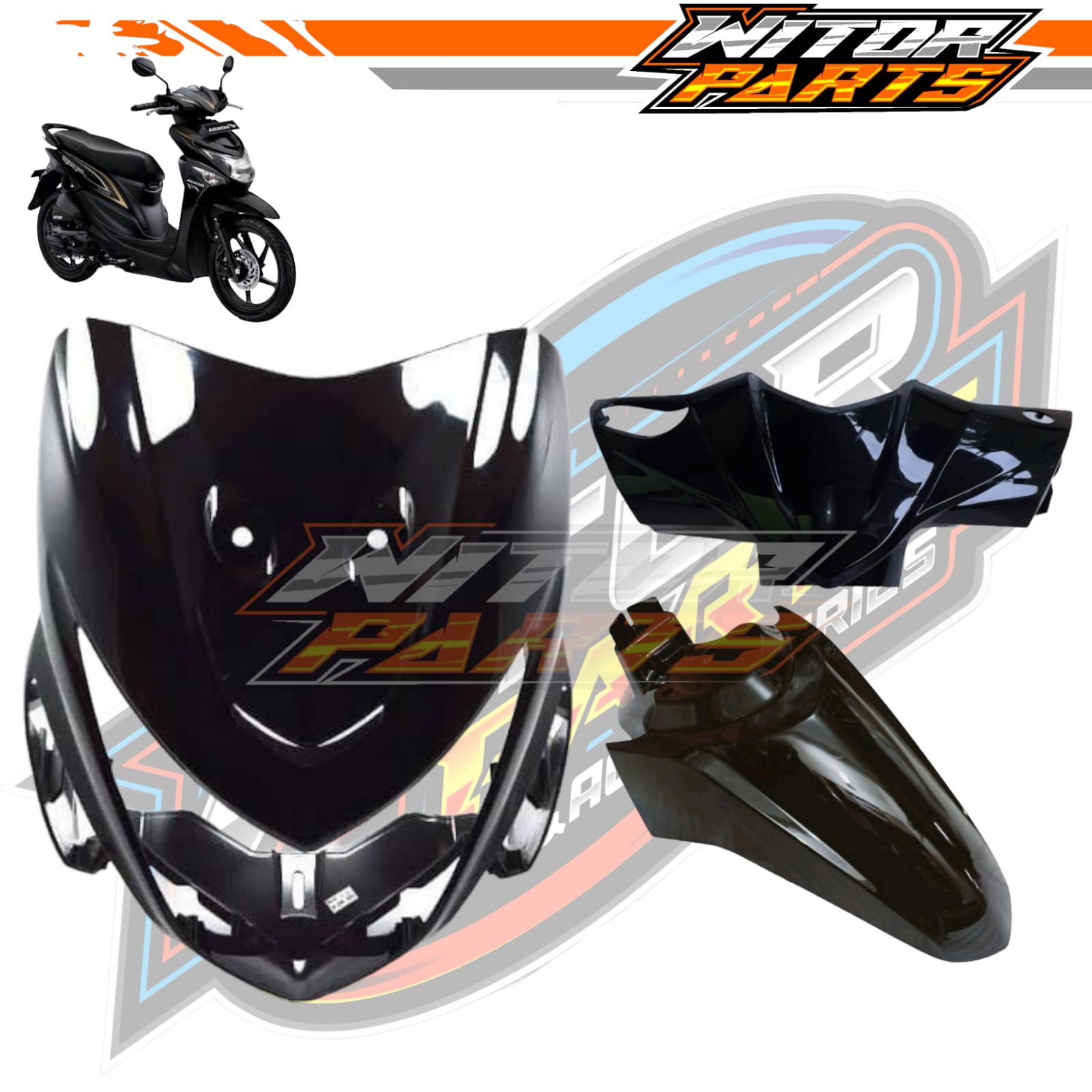 ECERAN SATUAN Body Halus Beat Pop Hitam / Full Body Alus Honda Beat Pop ...