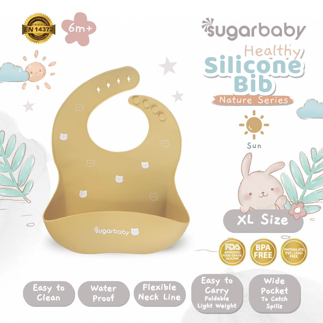 Sugarbaby Healthy Silicon Bib Nature Series | Lazada Indonesia