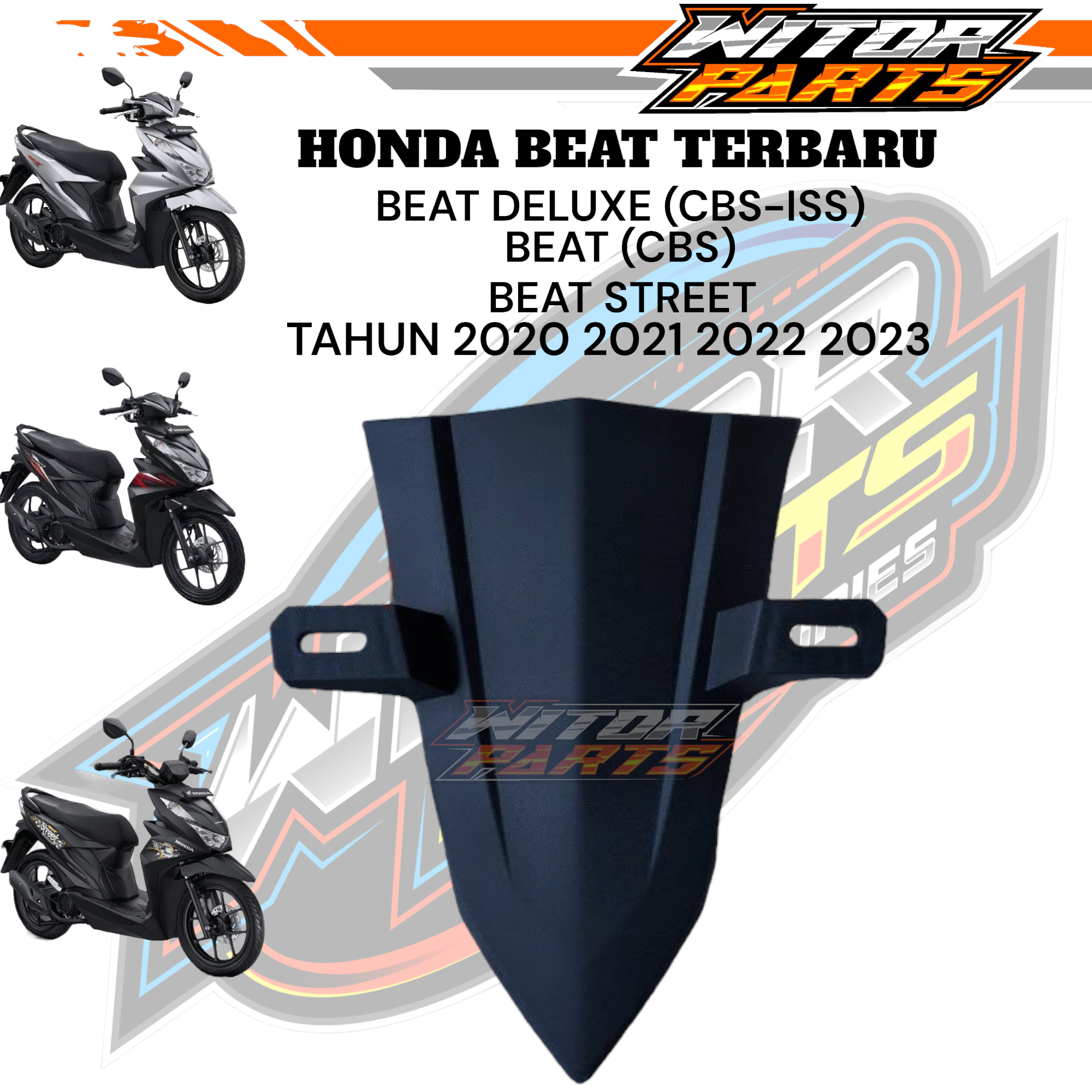 Cover Front Top Dasi Dudukan Plat Nomor Beat New Beat Led Beat Deluxe Beat Street 2020 2021 2022 ...