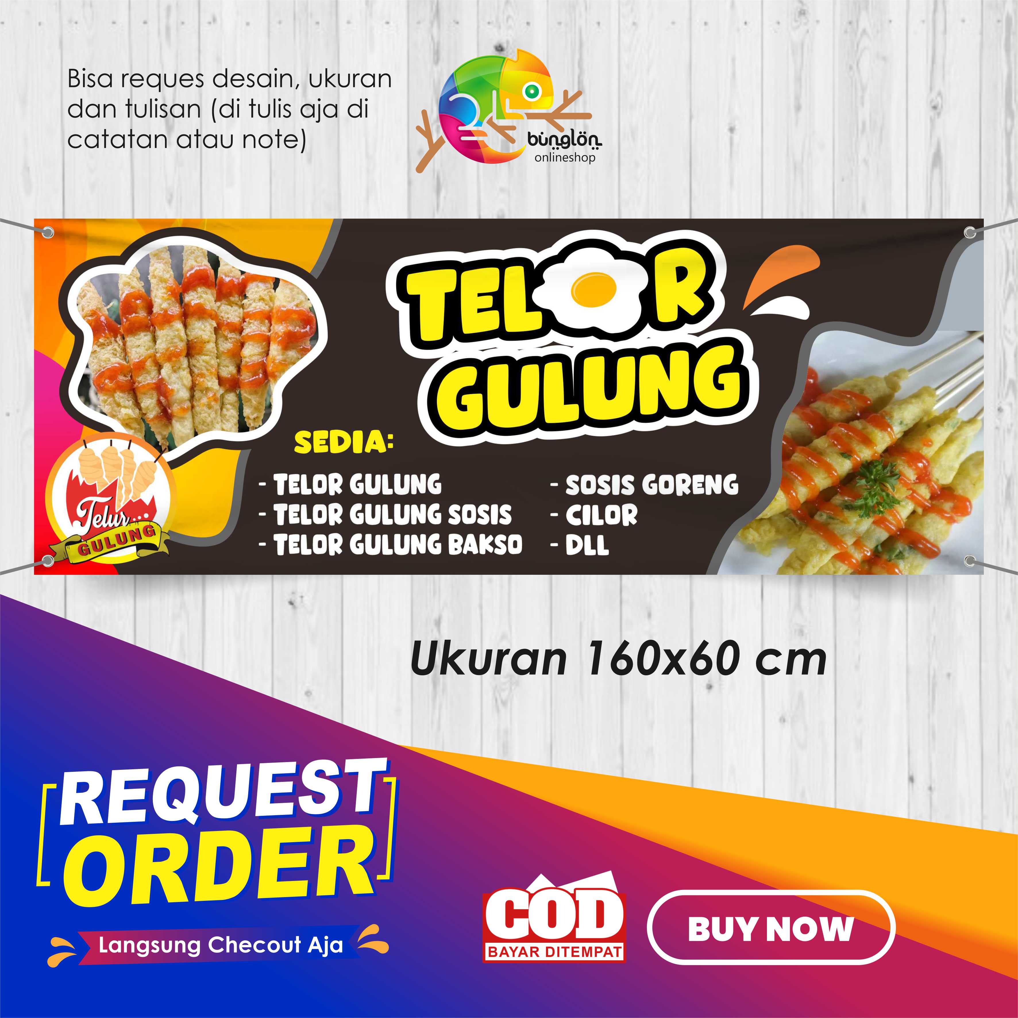 Spanduk Banner Telor Gulung, Murah Berkualitas | Lazada Indonesia