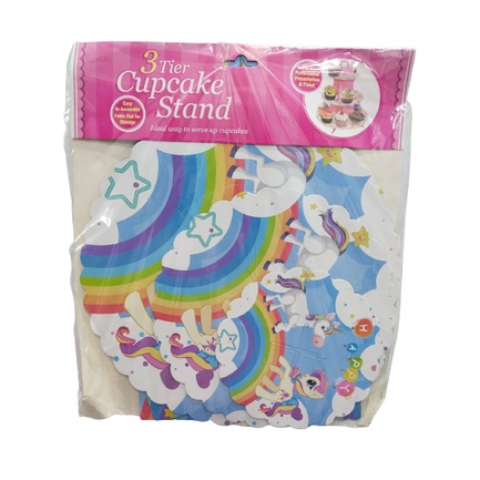 Stand Cupcake 3 Tier Tempat Cake 3 Susu Karakter Unicorn Kuda Pony ...
