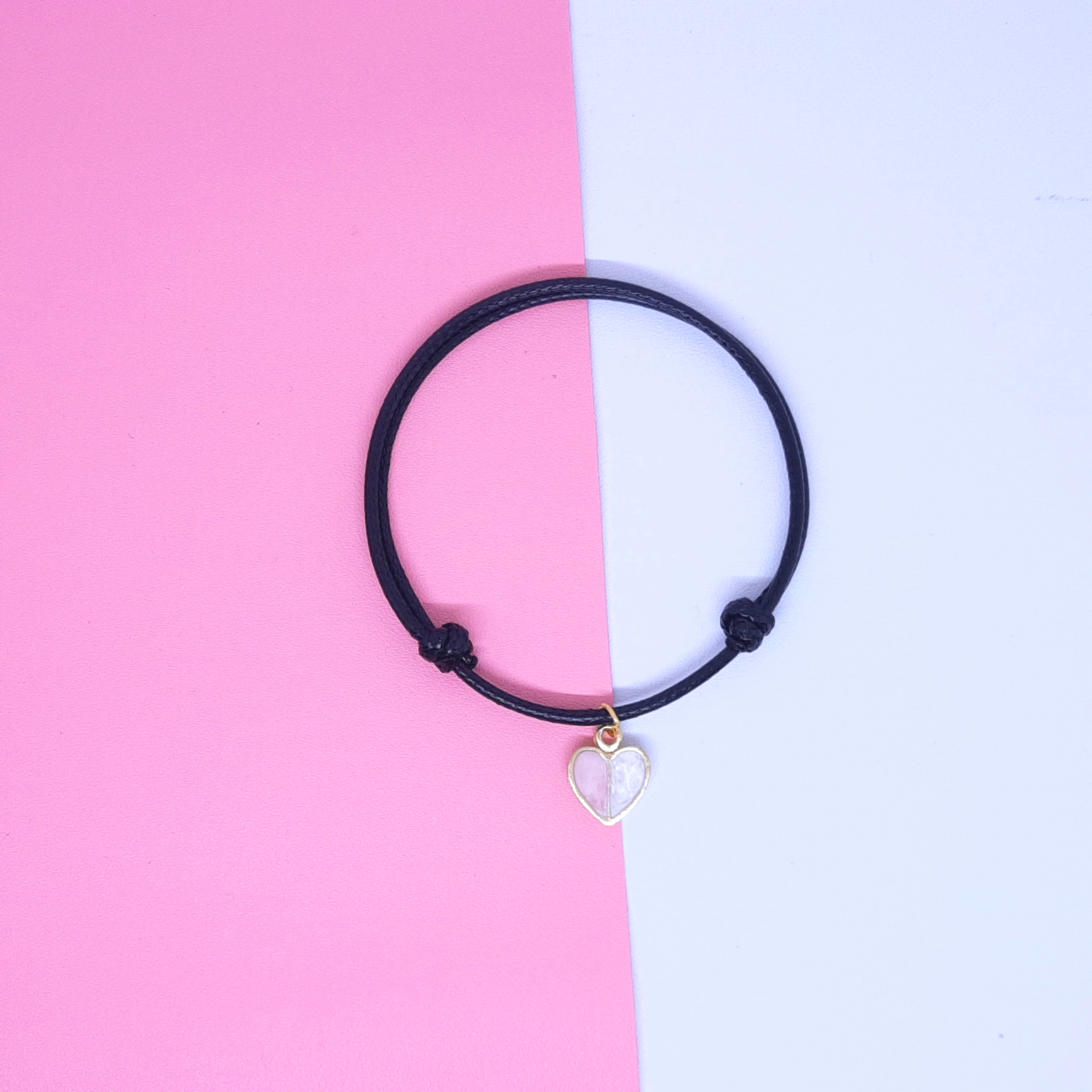 Gelang Love Korea Tali Korea 2mm Hitam Charm Enamel Murah | Lazada ...