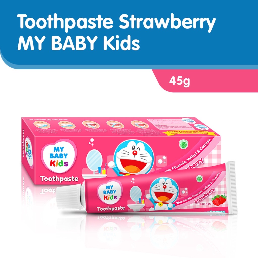 YBS My Baby Kids Toothpaste Odol Pasta Gigi anak Strawberry Orange 45 ...