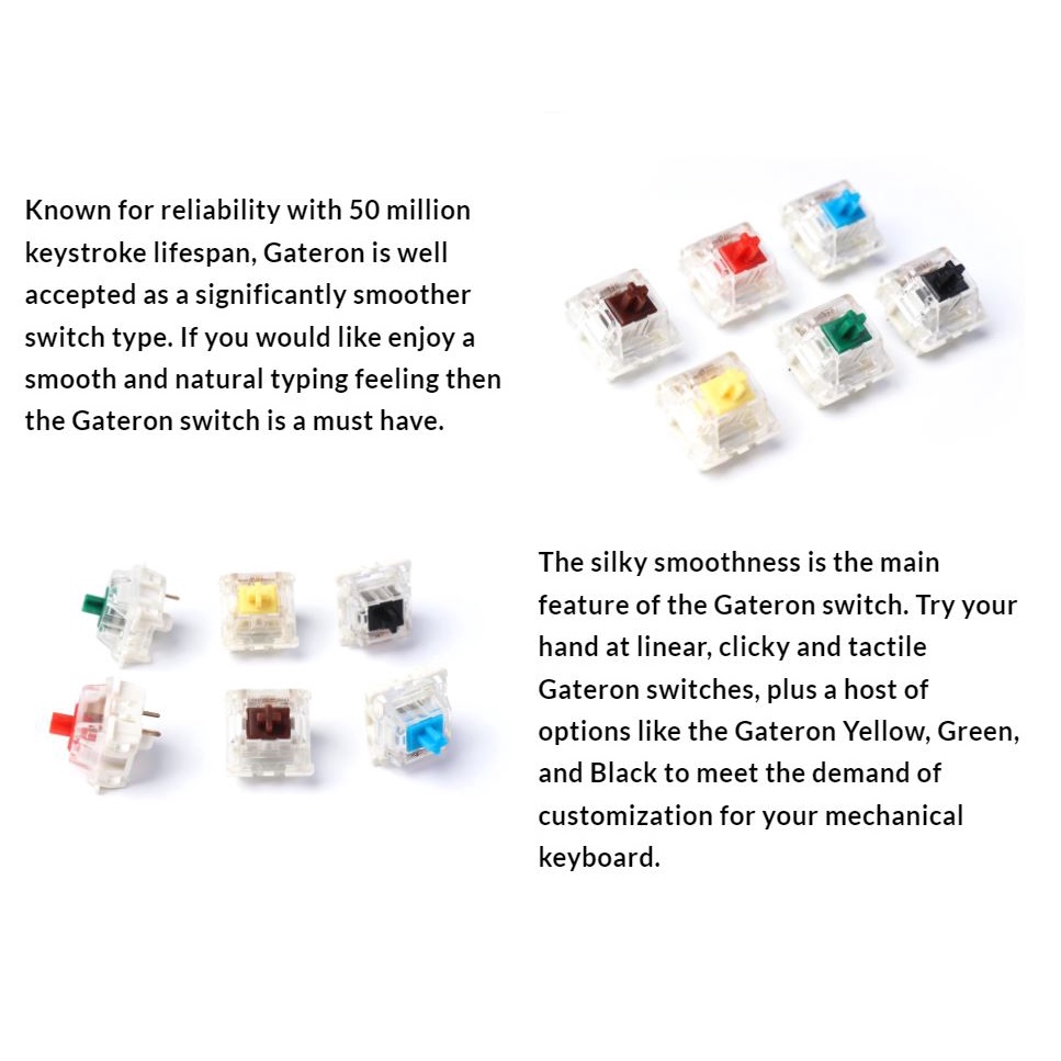 Keychron Gateron G Pro Switch Set 35 pcs and the holder for mechanical ...